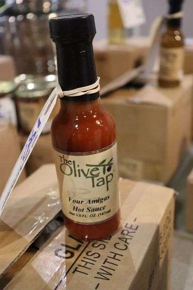 Times 12 - Olive Tap 5.0 oz. bottles of Four Amigas Hot Sauce - Backes ...