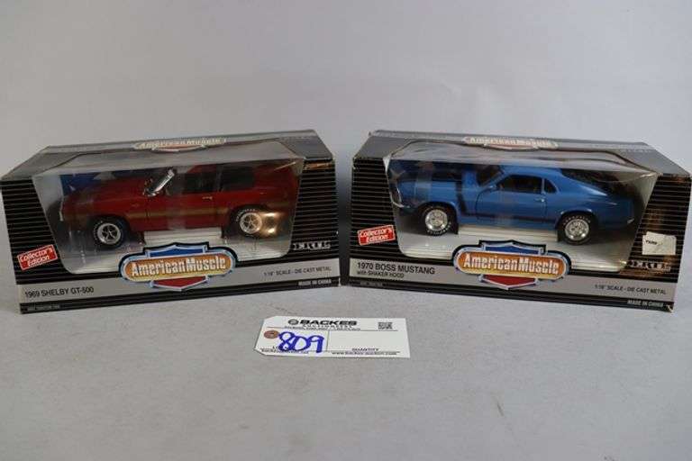 Pair to go - American Muscle 1/18 scale die cast cars in boxes - 1969 ...