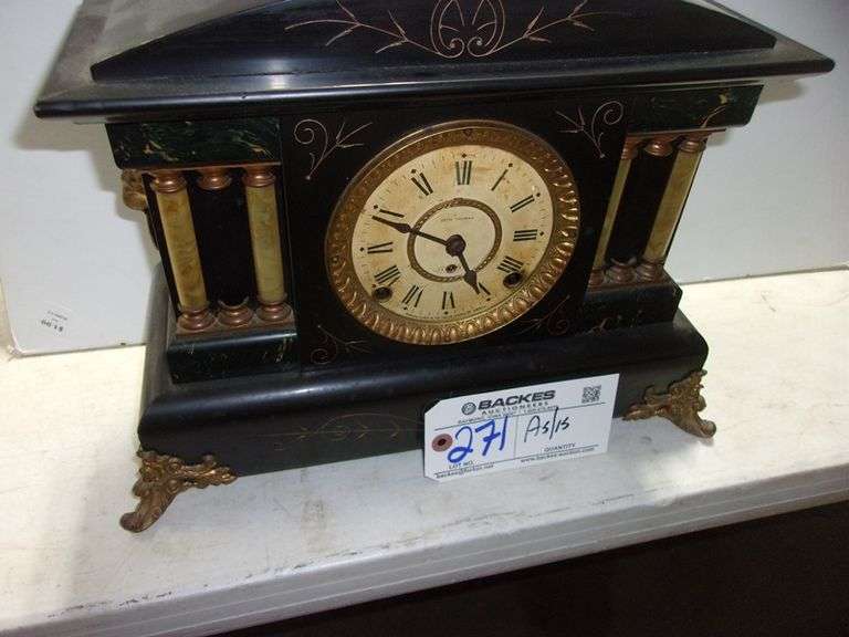 Seth Thomas Clock AS IS - Backes Commercial Auctioneers