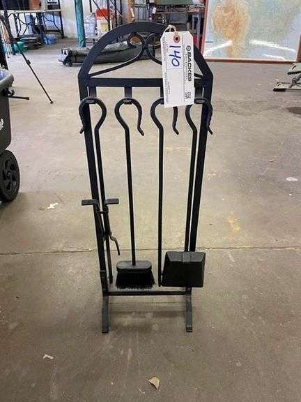 Fireplace poker set - Backes Commercial Auctioneers