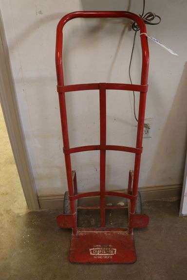 Red 2 wheel cart - Backes Commercial Auctioneers