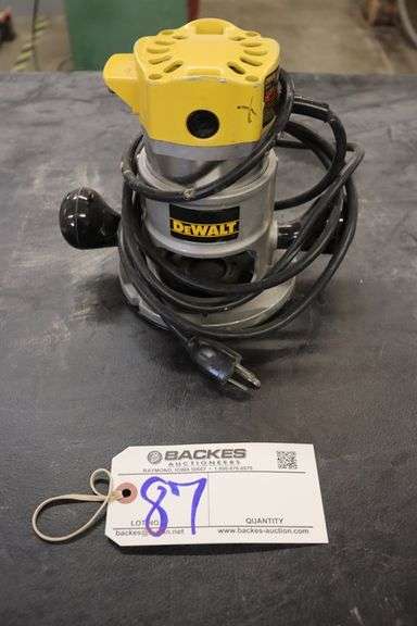 DeWalt DW610 electric router - Backes Commercial Auctioneers