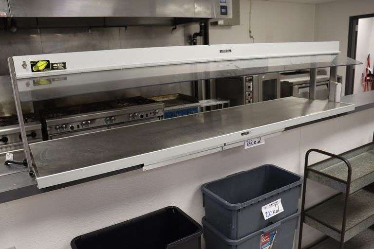 Hatco 20" x 72" heated display unit - no light bulbs but unit is ...