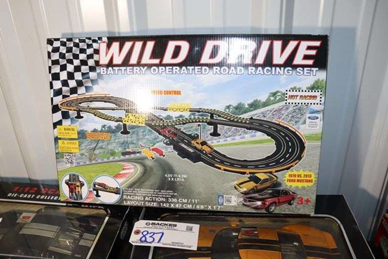 Wild Drive Battery Operated Road Racing Set - slot cars - Backes ...