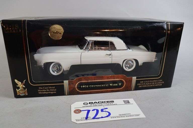 Road Signatures 1/18 die cast collector car in box - 1956 Continental ...