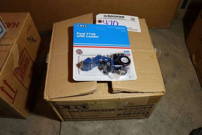 Case of Blister Pack Ertl Ford 7740 w/loaders - 1/64 scale - 387FO ...
