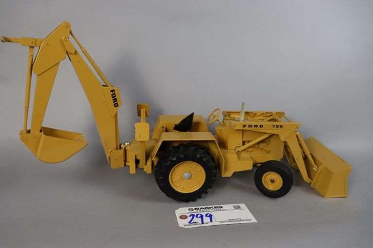 Ertl Ford 755 Tractor Loader Backhoe - die cast with no box - view ...