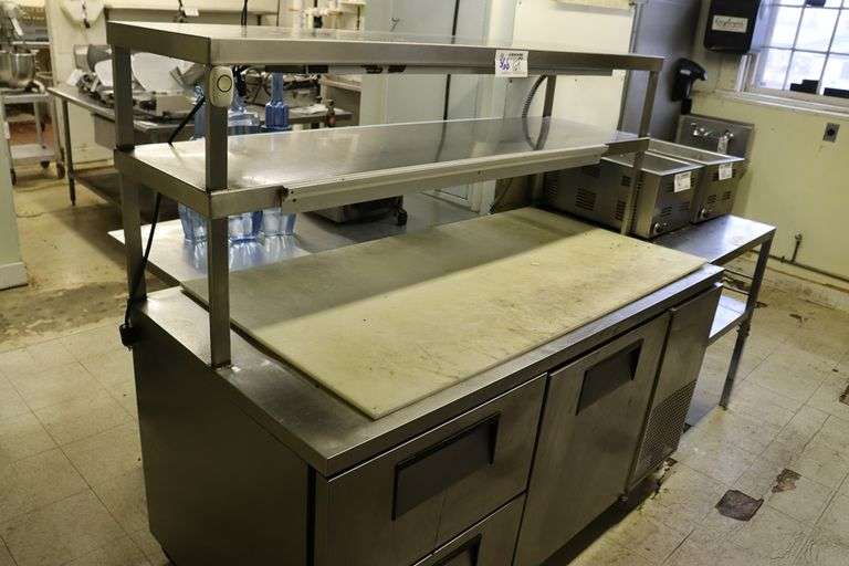 True TUC-67D-2 stainless portable 2 drawer 1 door under counter cooler ...