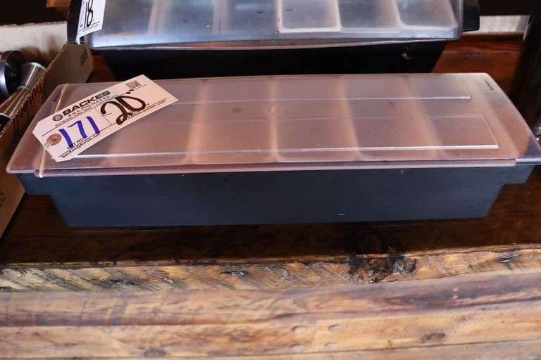 20" condiment rail - Backes Commercial Auctioneers