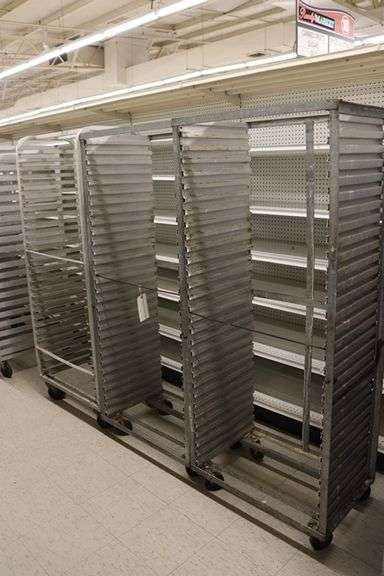 Times 3 - Aluminum portable lateral load sheet pan racks - rough ...