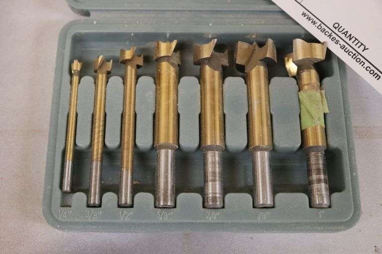 Delta 7 pc. Assorted size Forstner bit set - Backes Commercial Auctioneers