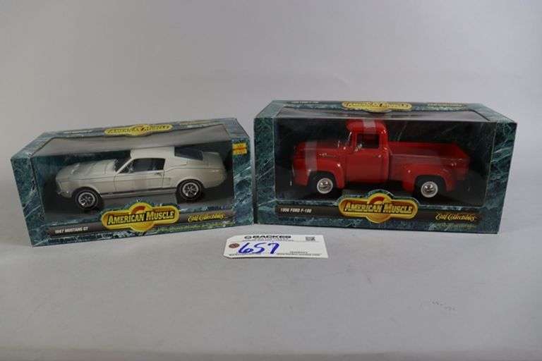 Pair to go - American Muscle 1/18 scale die cast cars in boxes - 67 ...