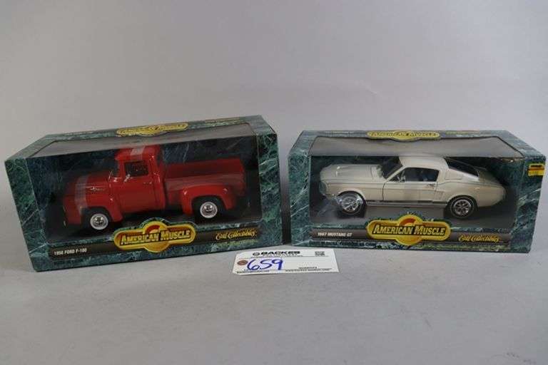 Pair to go - American Muscle 1/18 scale die cast cars in boxes - 67 ...