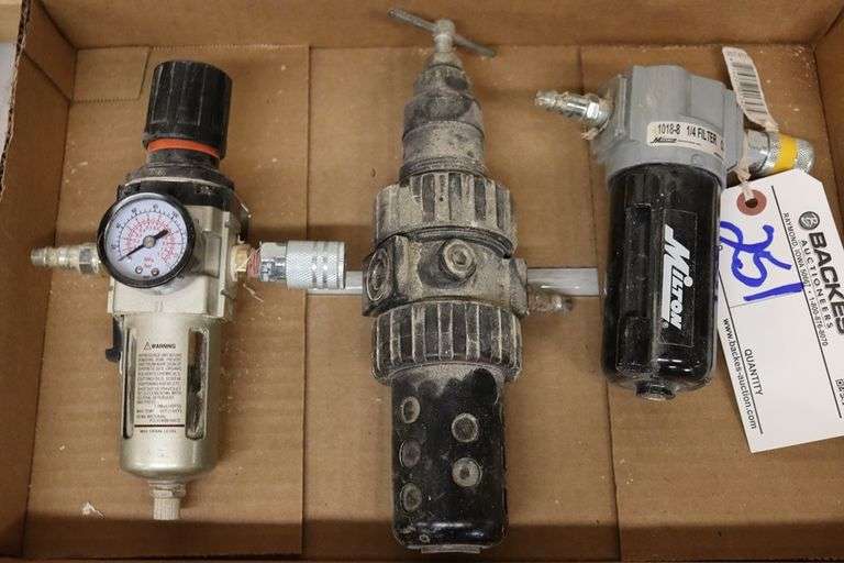 Box to go - 3 Air regulators - Backes Commercial Auctioneers