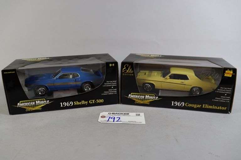 Pair to go - American Muscle 1/18 scale die cast cars in boxes - 1969 ...