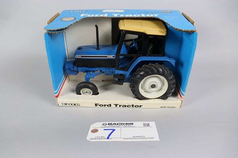 Ertl Ford 8240 die cast tractor in box - 1/16 scale - 877 - Backes ...