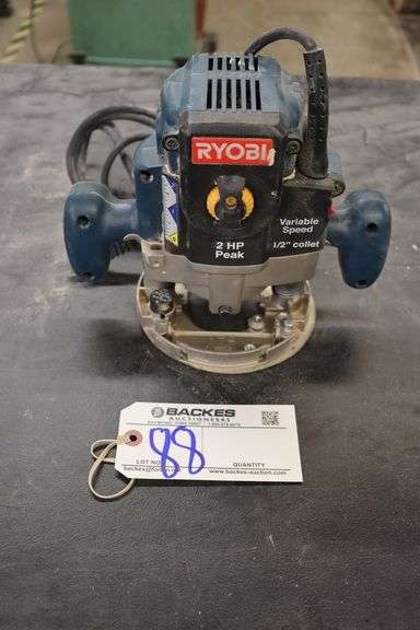 Ryobi RE180PL electric router - Backes Commercial Auctioneers