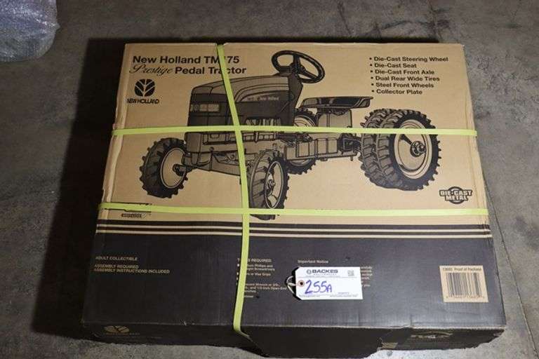 New in box - Ertl Prestige New Holland TM175 die cast pedal tractor ...