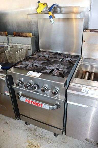 2021 Patriot portable 4 burner gas range, oven never used - Backes ...