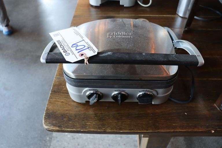 Griddler by Cuisinart panini press with waffle inserts - Backes Commercial Auctioneers