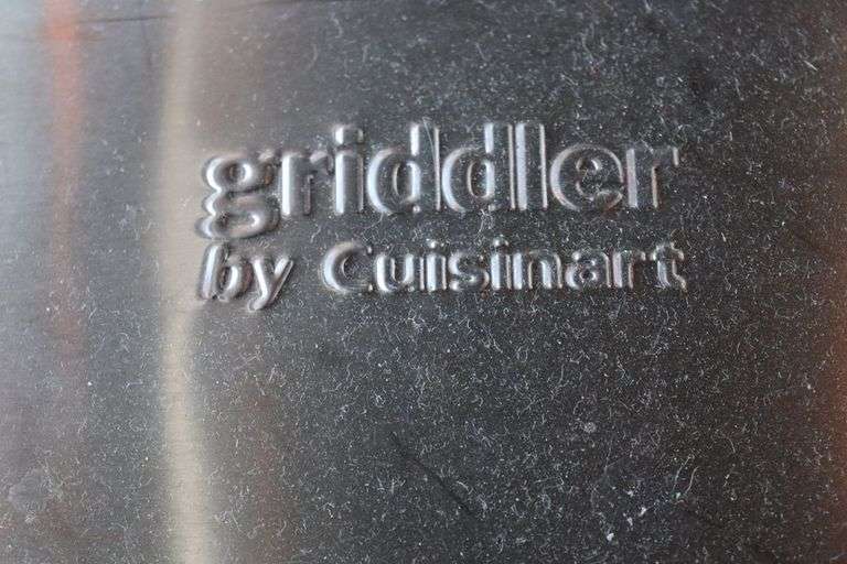 Griddler by Cuisinart panini press with waffle inserts - Backes Commercial Auctioneers