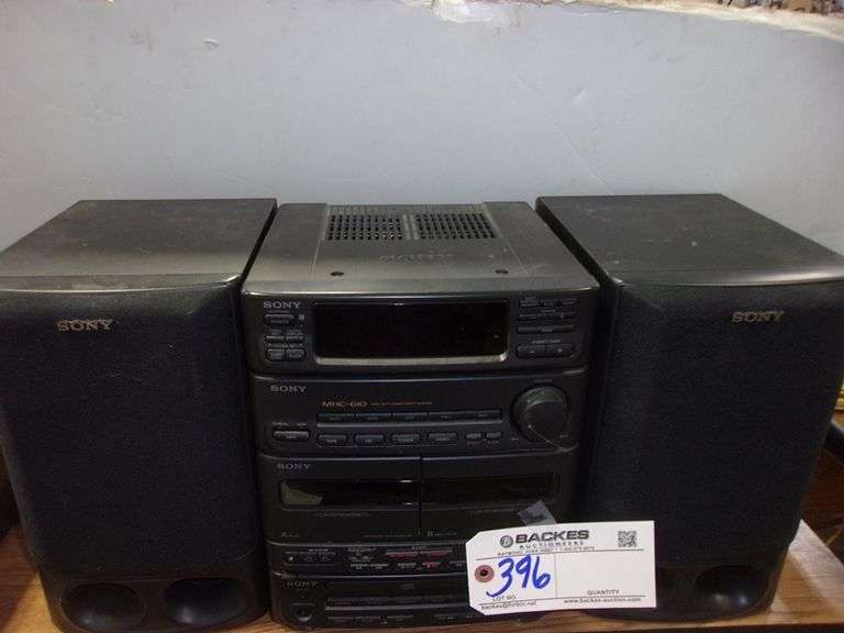 Sony stereo - Backes Commercial Auctioneers