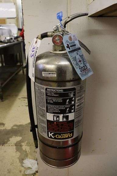 K-Guard type K fire extinguisher - located on 2nd floor - Backes ...