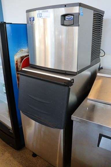 2012 Manitowoc IDO322A-161 stainless 320# ice machine w/ bin, air ...