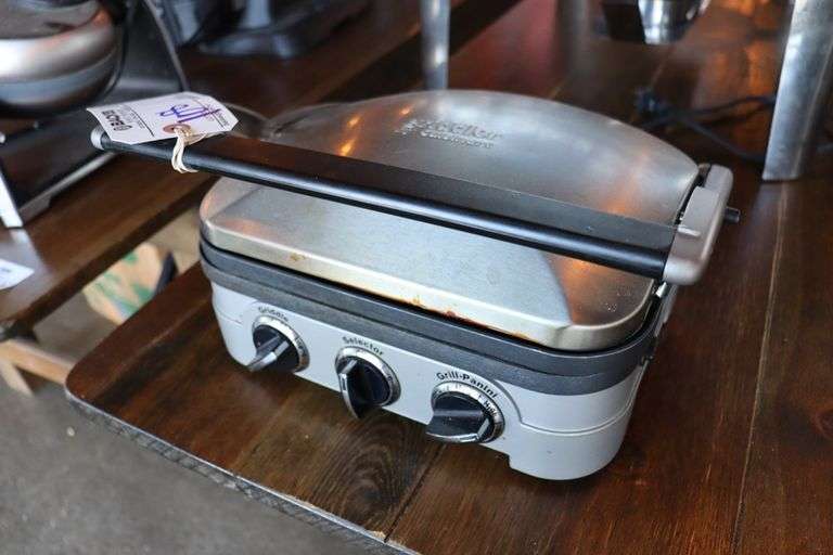 Griddler by Cuisinart panini press with waffle inserts - Backes Commercial Auctioneers