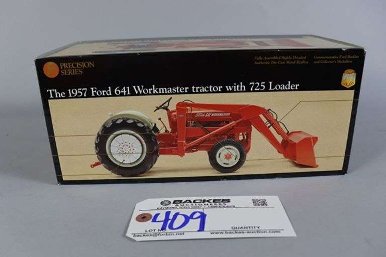 Precision Series The 1957 Ford 641 Workmaster tractor with 725 Loader ...