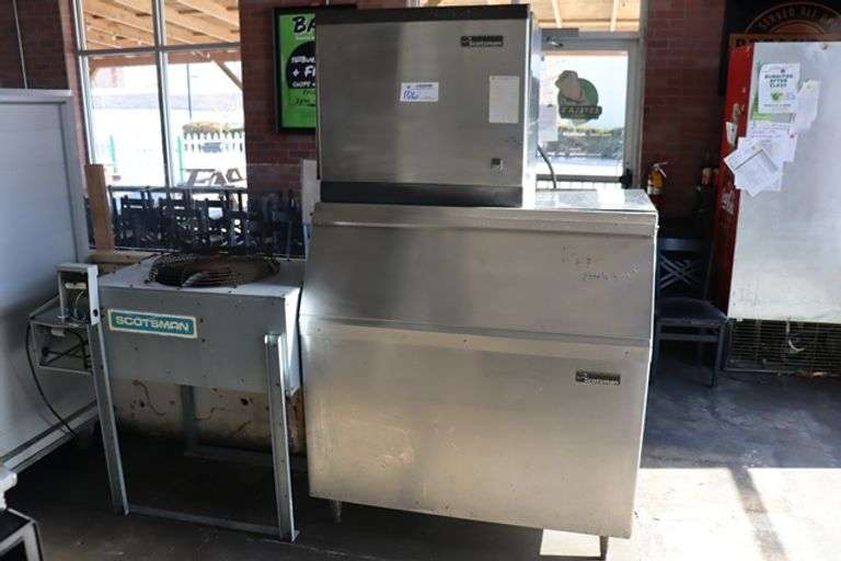 Scotsman CME656Rs-32F ice machine with bin & remote condensing unit ...