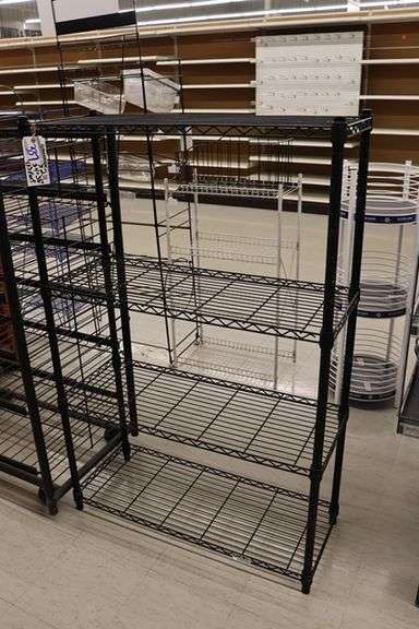 Times 2 - 34" & 36" Wire vendor racks - Backes Commercial Auctioneers
