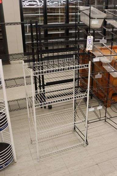 Times 2 - 21" x 23" Wire vendor racks - Backes Commercial Auctioneers
