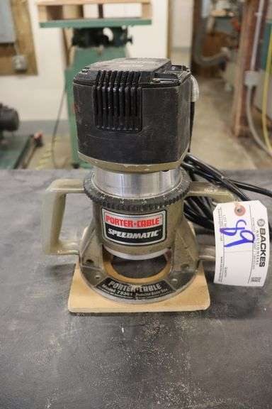 Porter Cable 75182 electric router w/ extra base - Backes Commercial ...