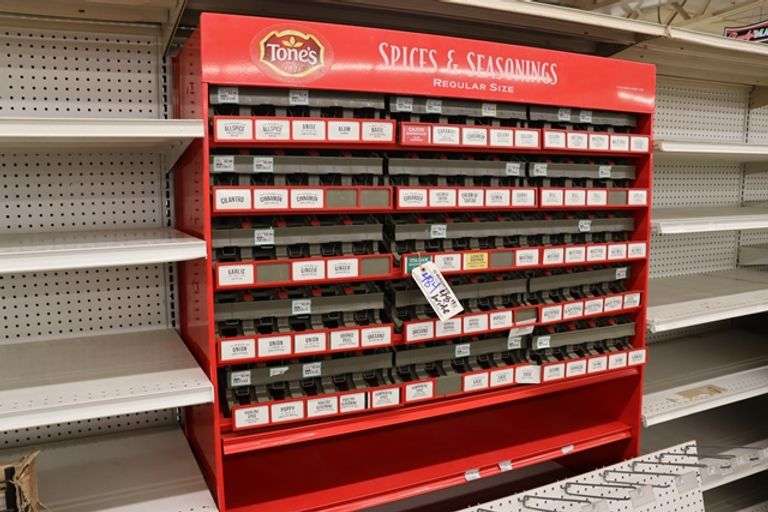 Tones Spice rack - Backes Commercial Auctioneers