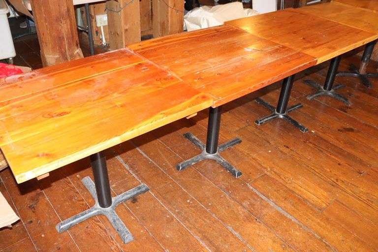Times 3 - 30" x 32" wood top dining tables - located on 2nd floor ...
