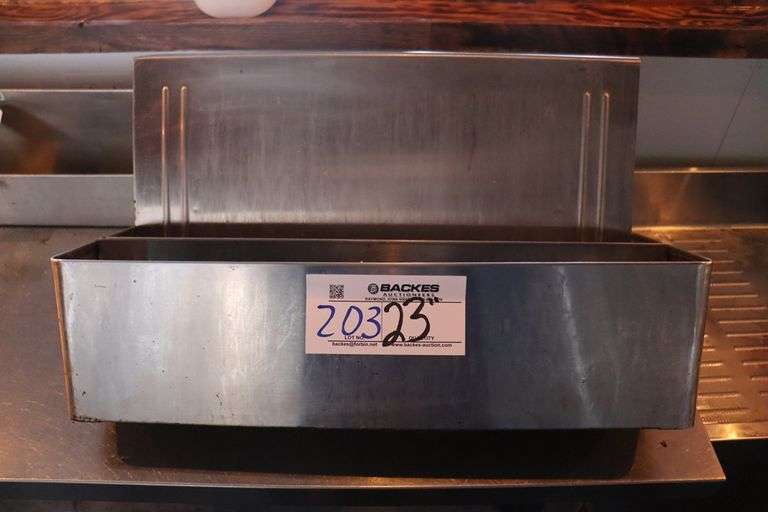 23" double stainless speed rail - Backes Commercial Auctioneers