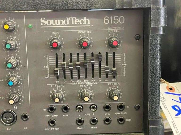 Sound Tech 6150 power mixer - Backes Commercial Auctioneers