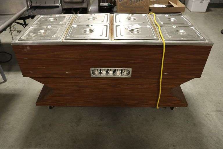 Duke portable 4 well electric food warmer - with 1/2 size inset pans ...