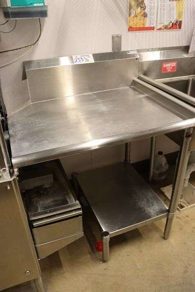 John Boos 36" right side dishwasher clean table - Backes Commercial ...