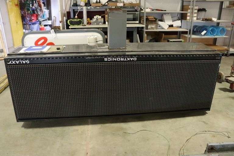 26" x 93" Daktronics Galaxy GS6 dual sided LED outdoor sign - no base ...