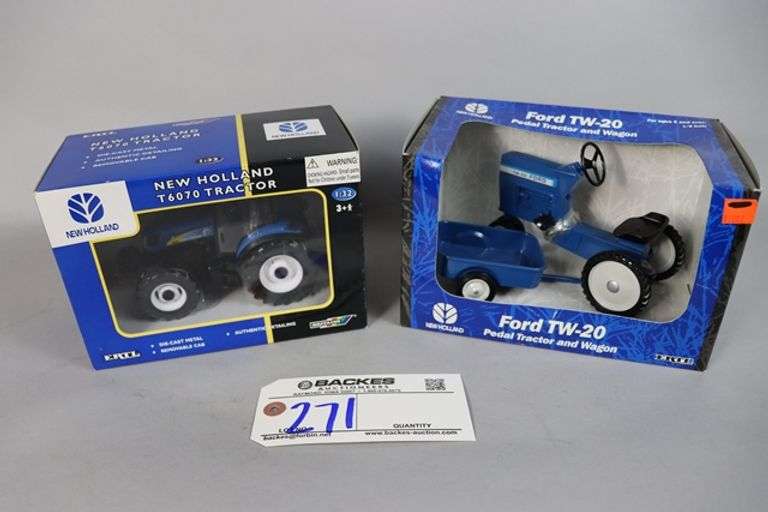 Pair to go - Ertl New Holland T6070 die cast tractor 1/32 scale and ...