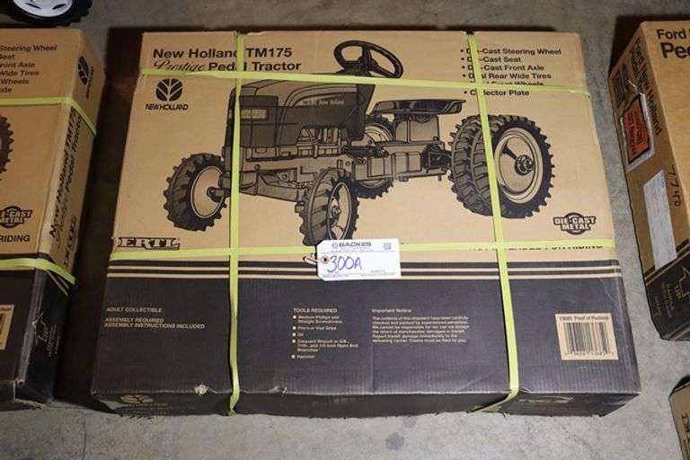 New in box - Ertl Prestige New Holland TM175 die cast pedal tractor ...