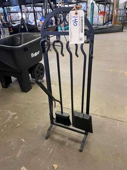 Fireplace poker set - Backes Commercial Auctioneers