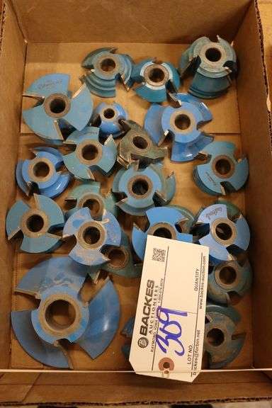 Box to go - 3/4" bore shaper bits - Backes Commercial Auctioneers