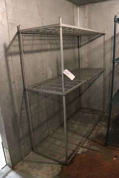 24" x 72" Amco wire wall rack - Backes Commercial Auctioneers