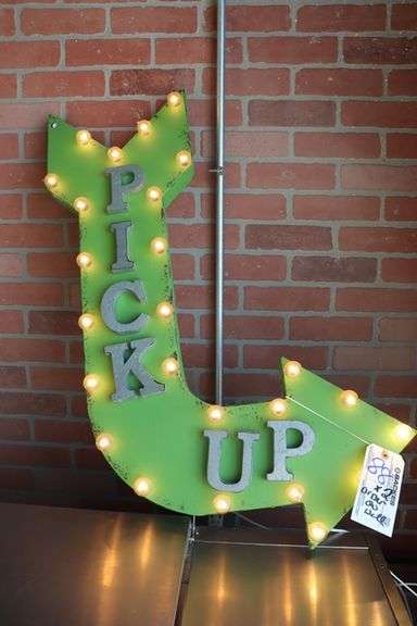 Times 2 - 36" galvanized metal Pick up & order arrow signs - Order now ...