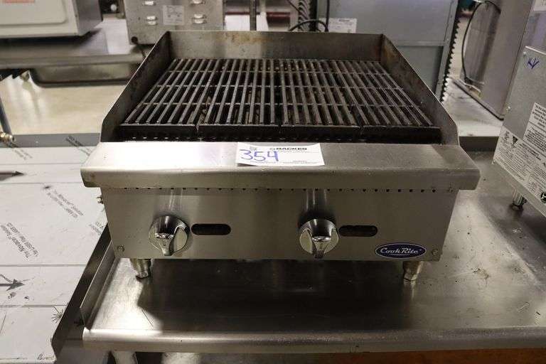 Cook Rite 24” gas radiant char grill - nice - Backes Commercial Auctioneers
