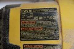 DeWalt DW718 sliding 12" double bevel miter saw - Backes Commercial ...