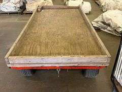 4' x 8' metal framed wood decked pull behind wagon with a Kory Farm ...